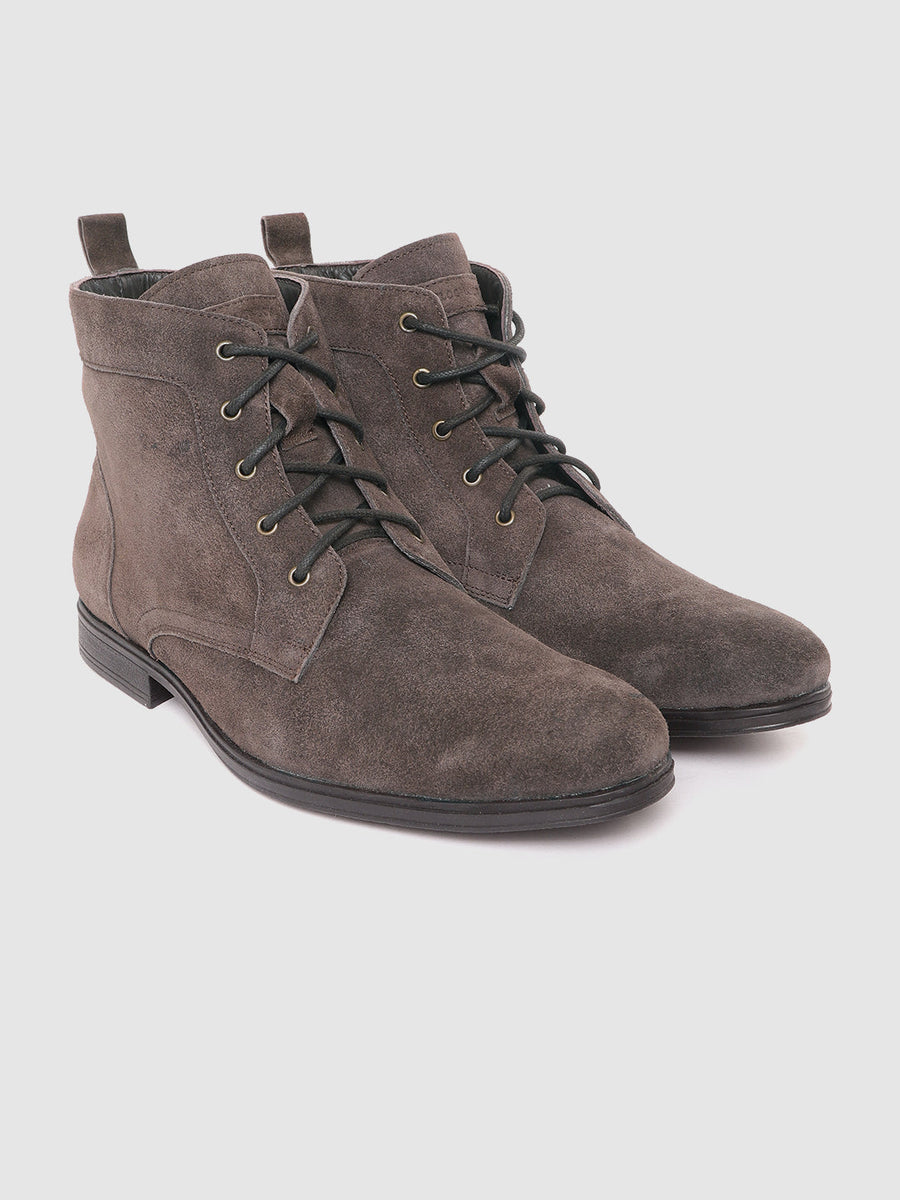 Leather High Ankle Lace up Boots